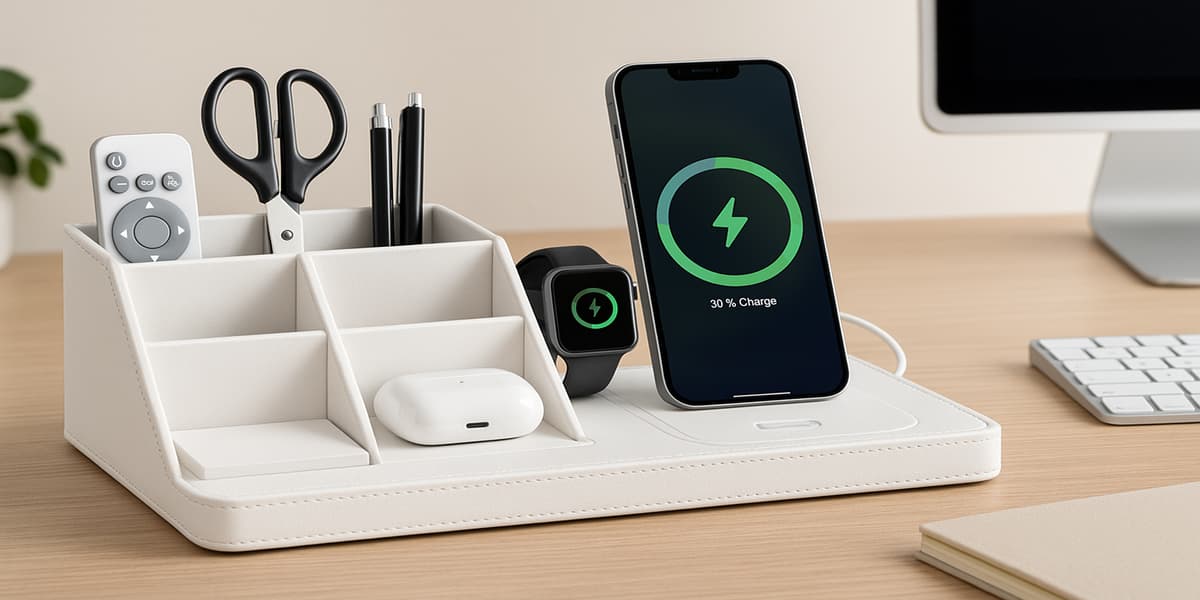 5 Best Desktop File Organizer with Charging Station – LeStallion