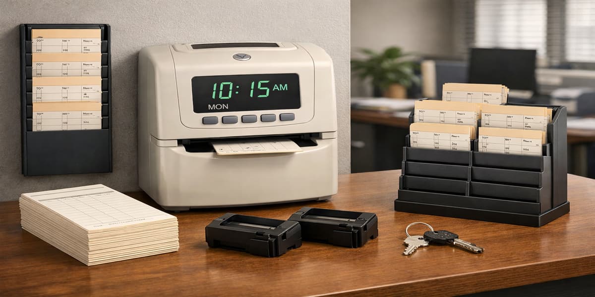 6 Best Punch Card Time Clock Machine for Small Business – LeStallion
