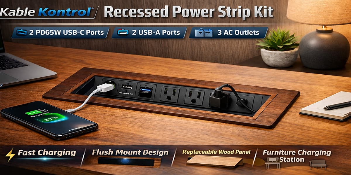 7 Best Desk Power Outlet with Retractable Power Cord Built In – LeStallion