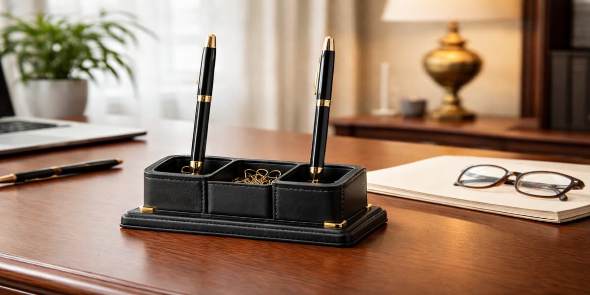 7 Best Leather Pen Holders for Executive Desks – LeStallion