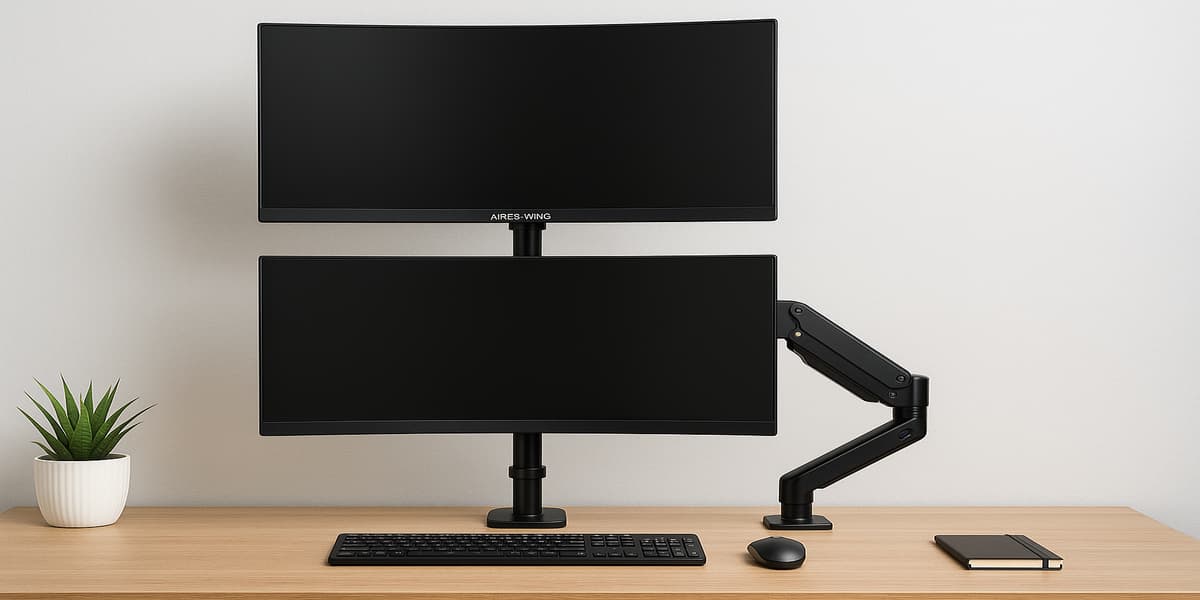 7 Best Vertical Dual Monitor Mount for Coding and Programming – LeStallion