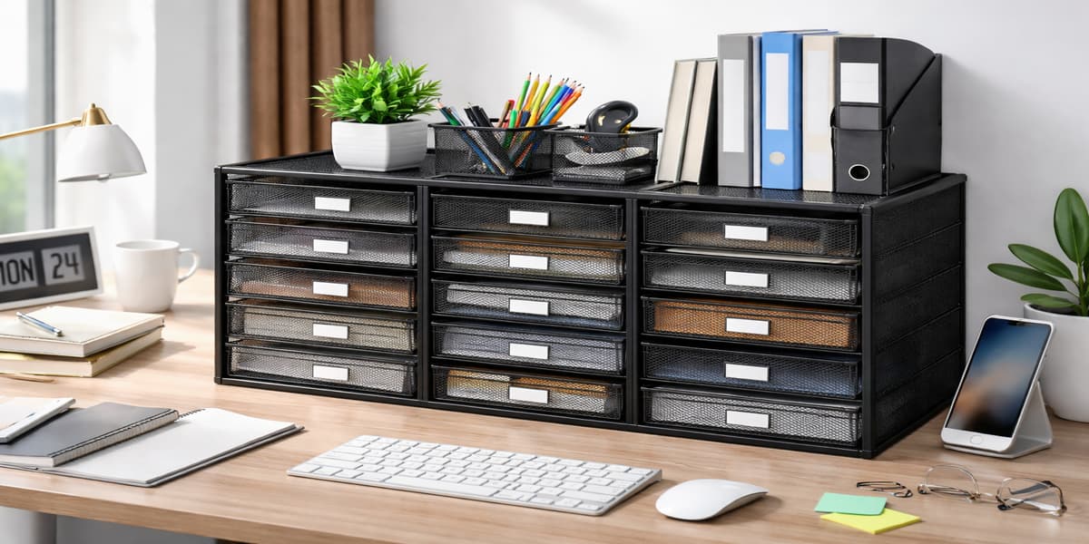 7 Best Mesh Desktop Organizers with Sliding Drawers – LeStallion